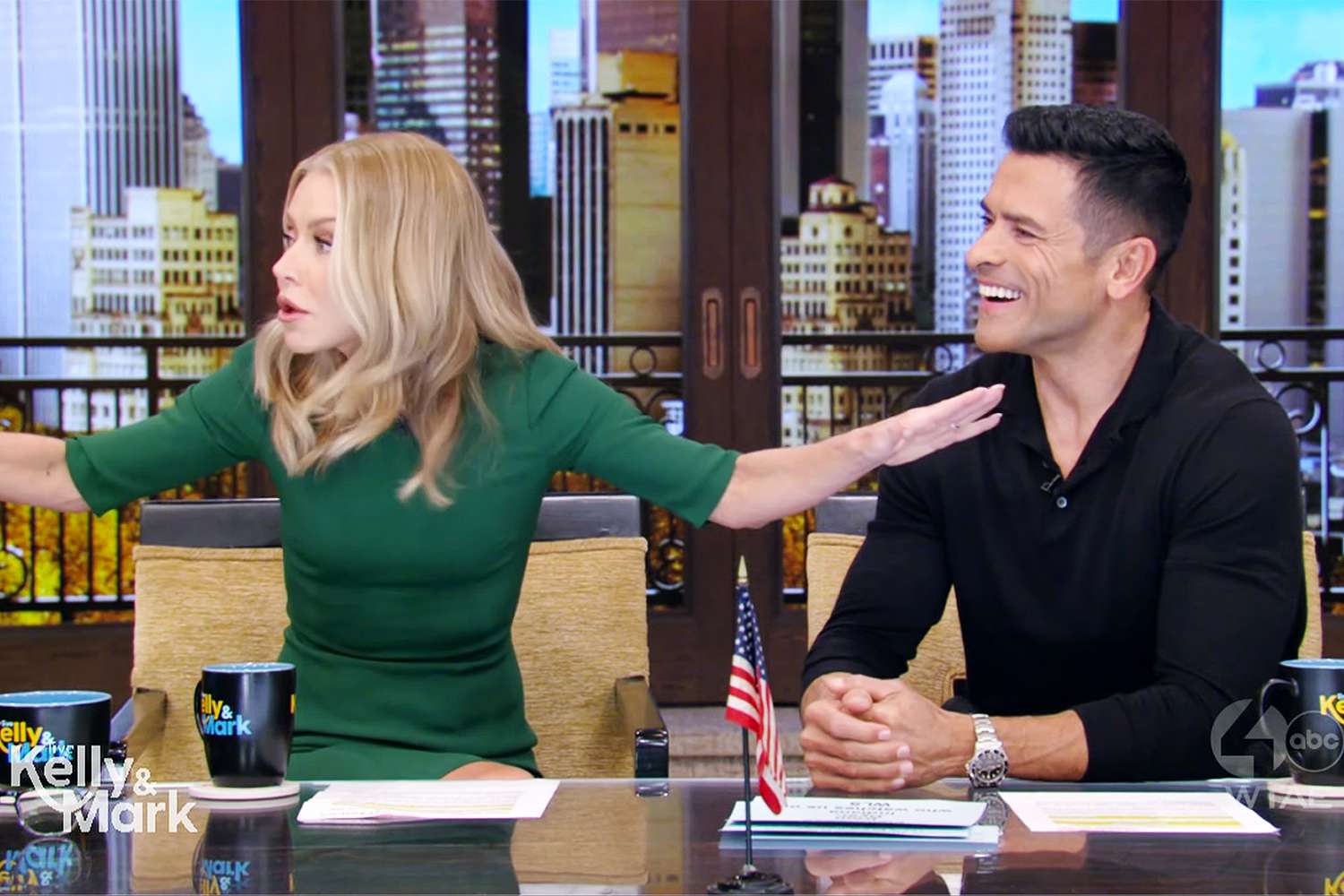 Kelly Ripa pauses live show, calls out staff for arguing during broadcast: ‘Neither one of you ...