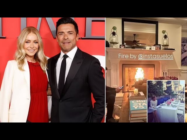 Kelly Ripa’s breathtaking living room in $27 million home is a festive ...